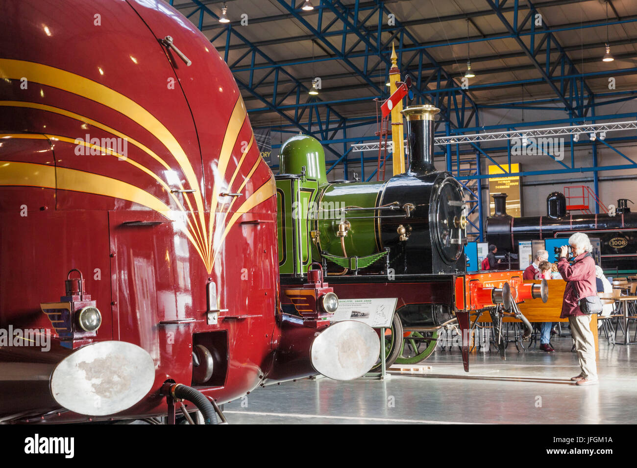 England, Yorkshire, York, National Railway Museum, Exhibit of ...