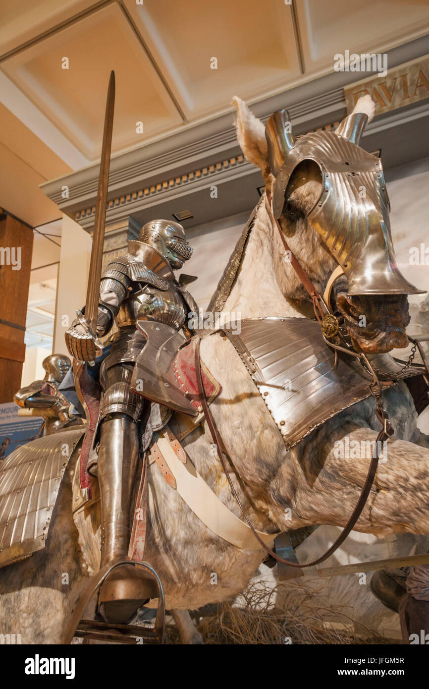 Yorkshire, Leeds, The Royal Armouries Museum, Display of Medieval ...