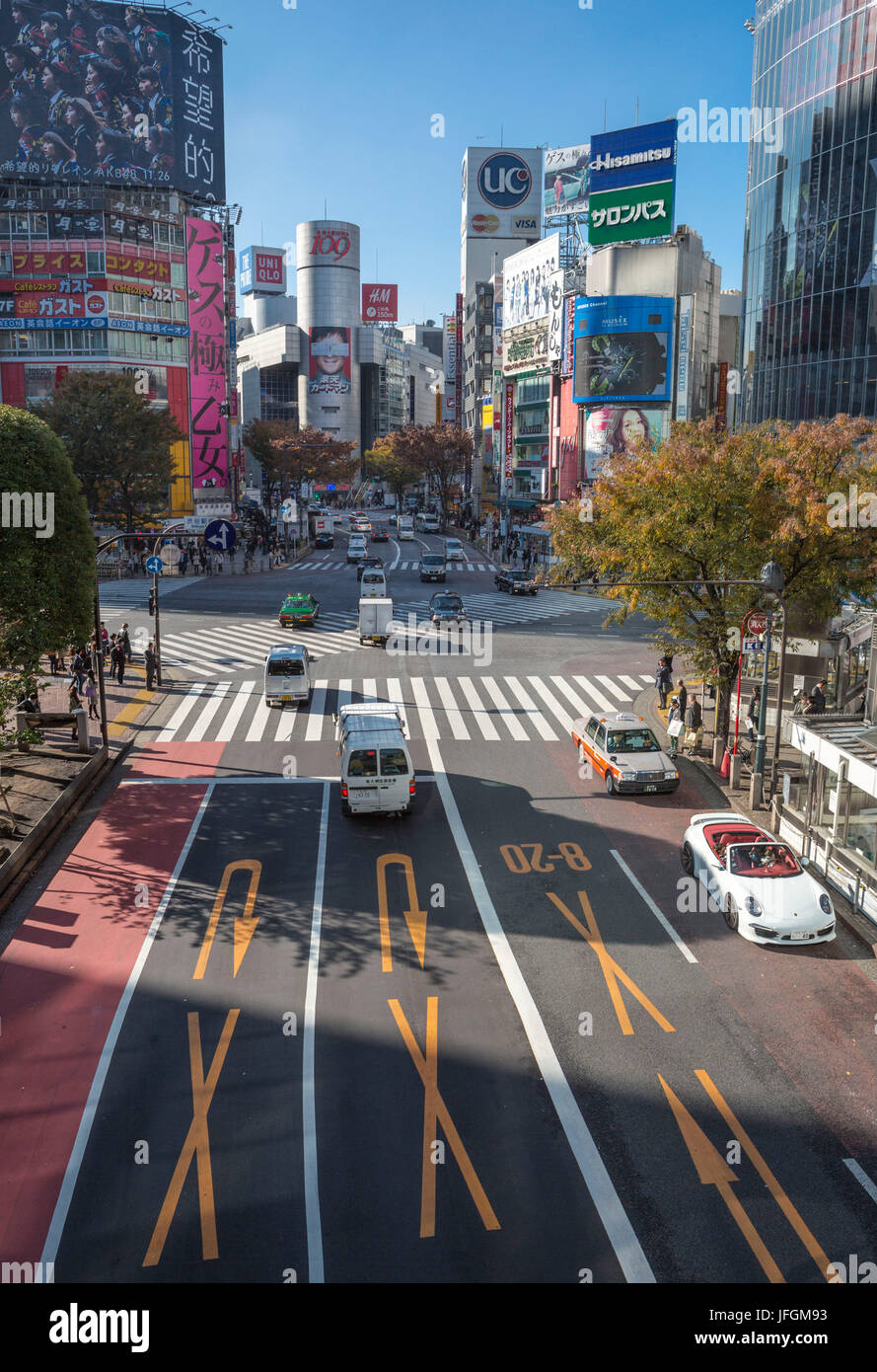 Japan, Tokyo City, Shibuya District, Hachiko Crossing Stock Photo - Alamy