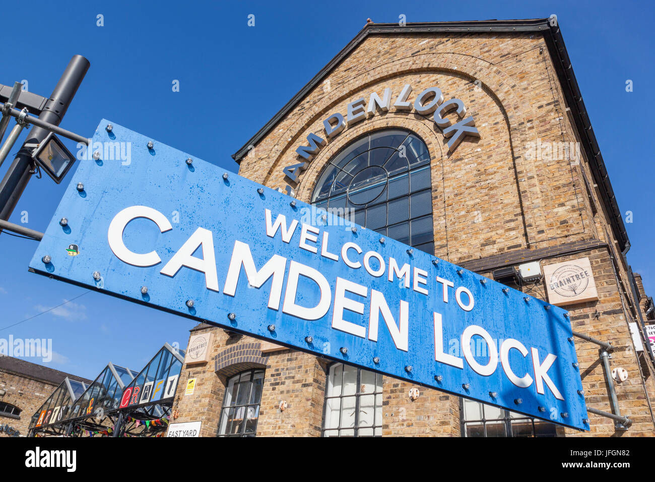 England, London, Camden, Camden Market Signs Stock Photo - Alamy