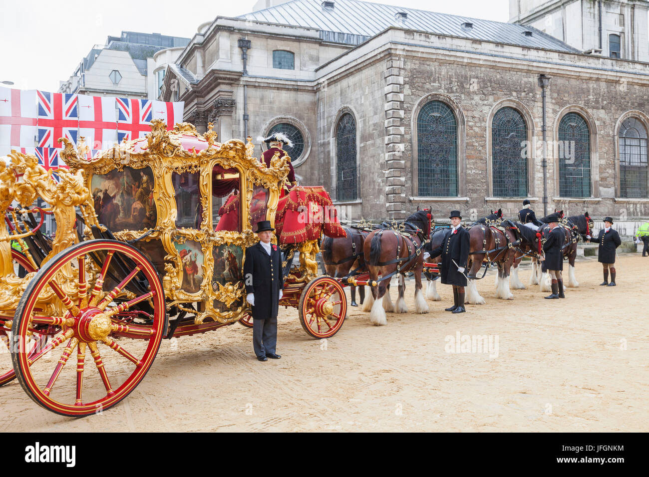 England, London, The Lord Mayor's Show, Lord Mayor's State Coach Stock ...