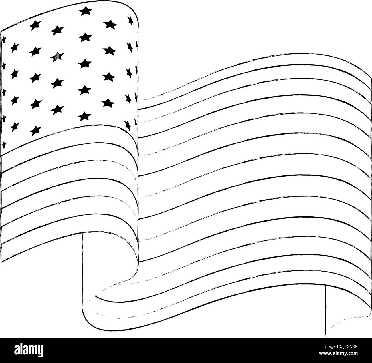 United states flag icon vector illustration graphic design Stock Vector ...