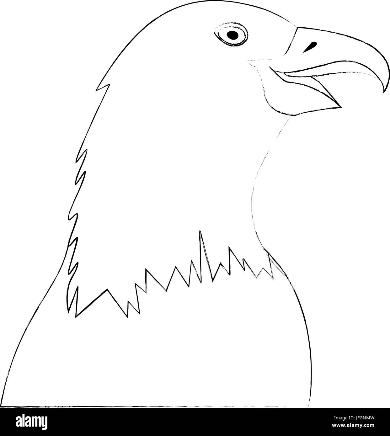 American hawk symbol icon vector illustration graphic design Stock ...