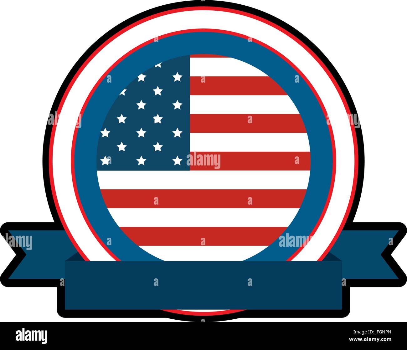 United states flag icon vector illustration graphic design Stock Vector ...