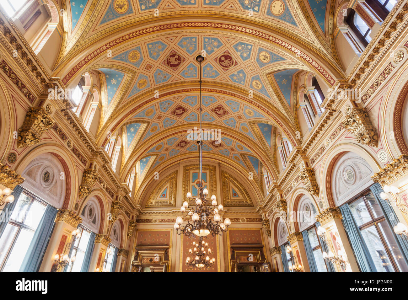 England, London, Whitehall, The Foreign Office, Locarno Conference Room ...