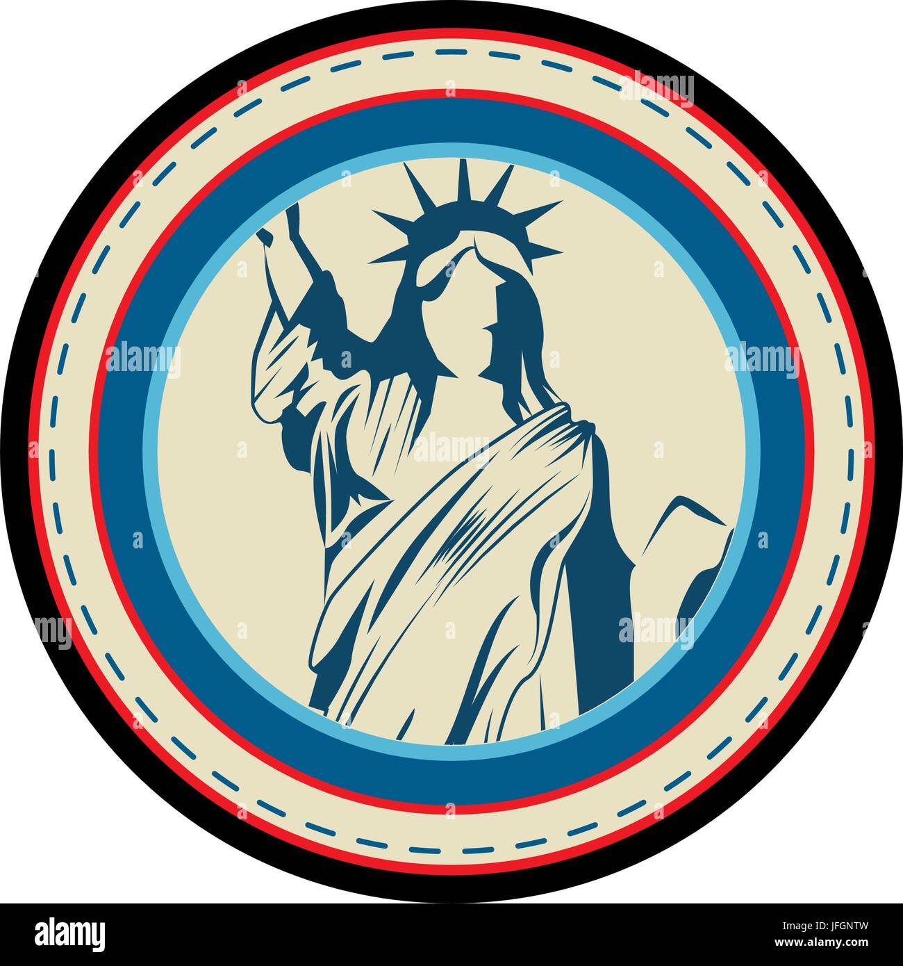 Statue of liberty icon vector illustration graphic design Stock Vector ...