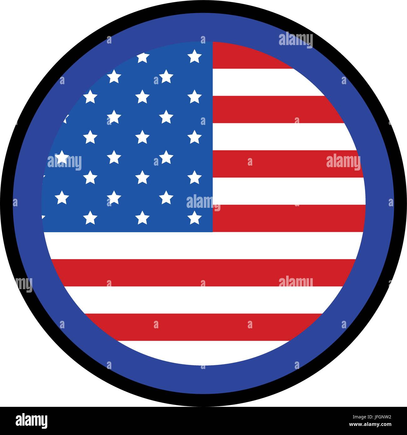 United states flag icon vector illustration graphic design Stock Vector ...