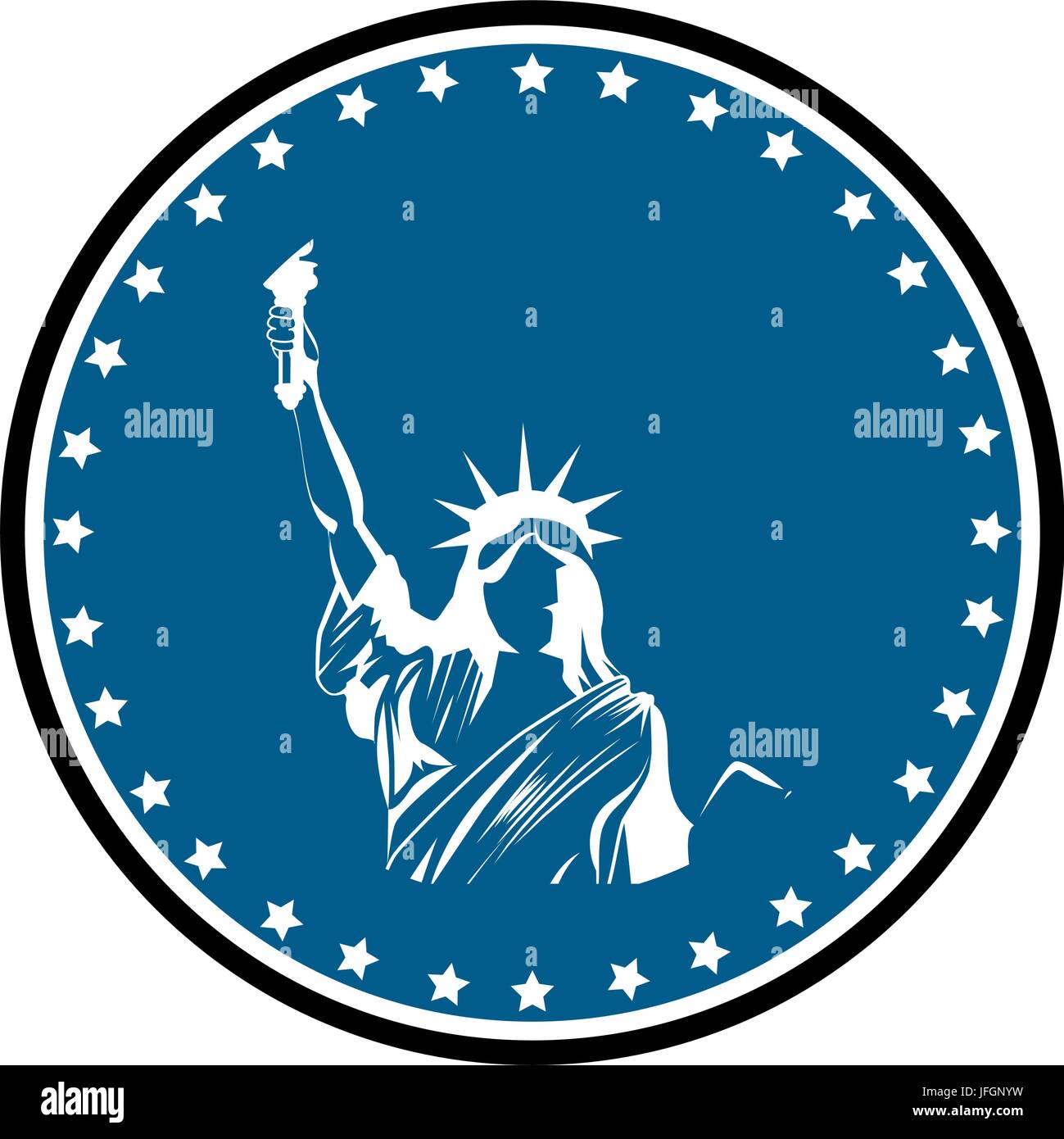 Us Stamp Statue Of Liberty Stock Vector Images - Alamy