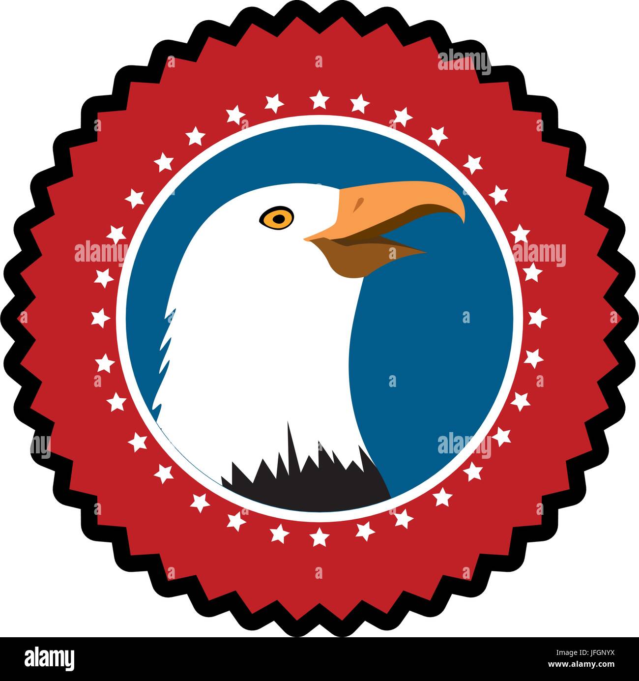 American hawk symbol icon vector illustration graphic design Stock ...