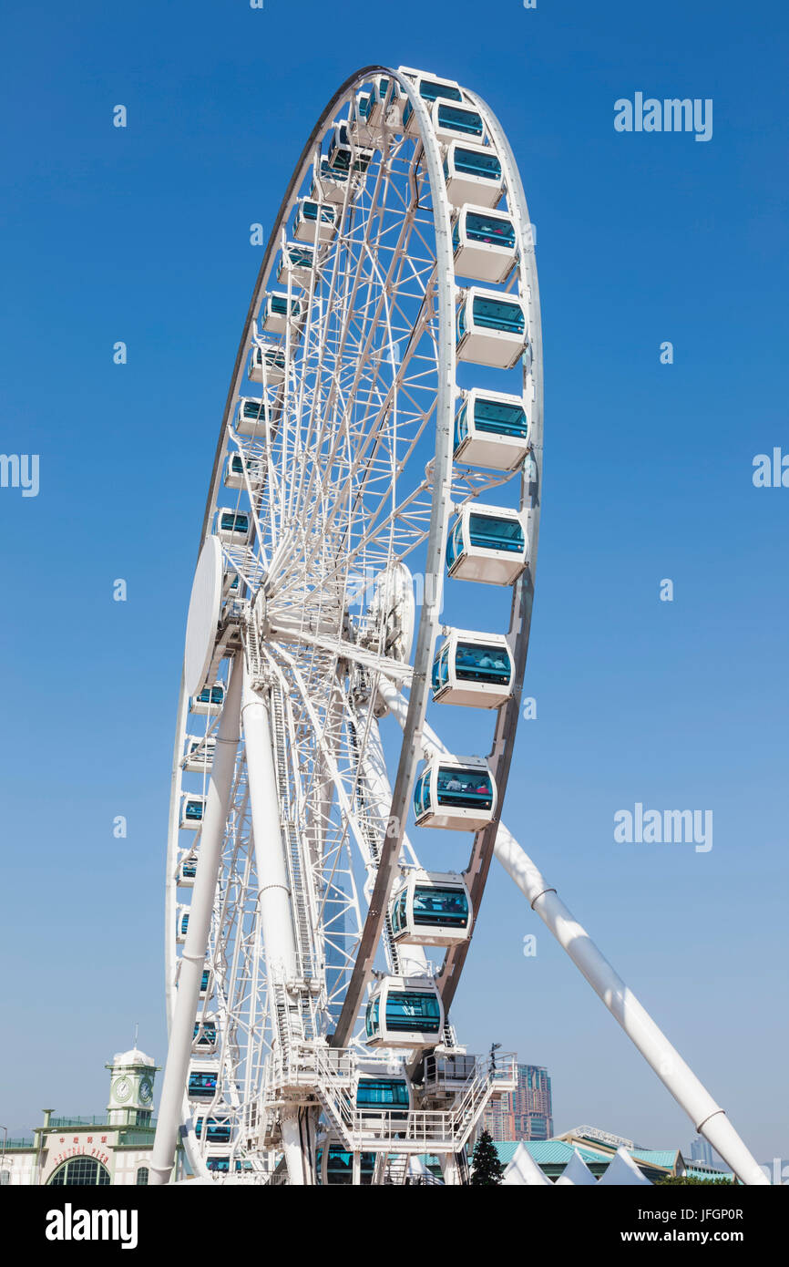 China, Hong Kong, Central, Hong Kong Observation Wheel Stock Photo - Alamy