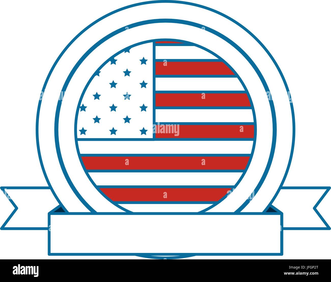 United states flag icon vector illustration graphic design Stock Vector ...