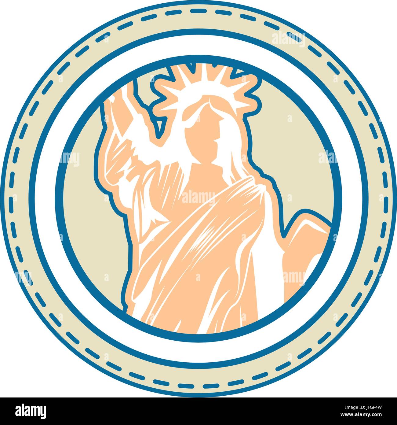 Statue of liberty icon vector illustration graphic design Stock Vector ...