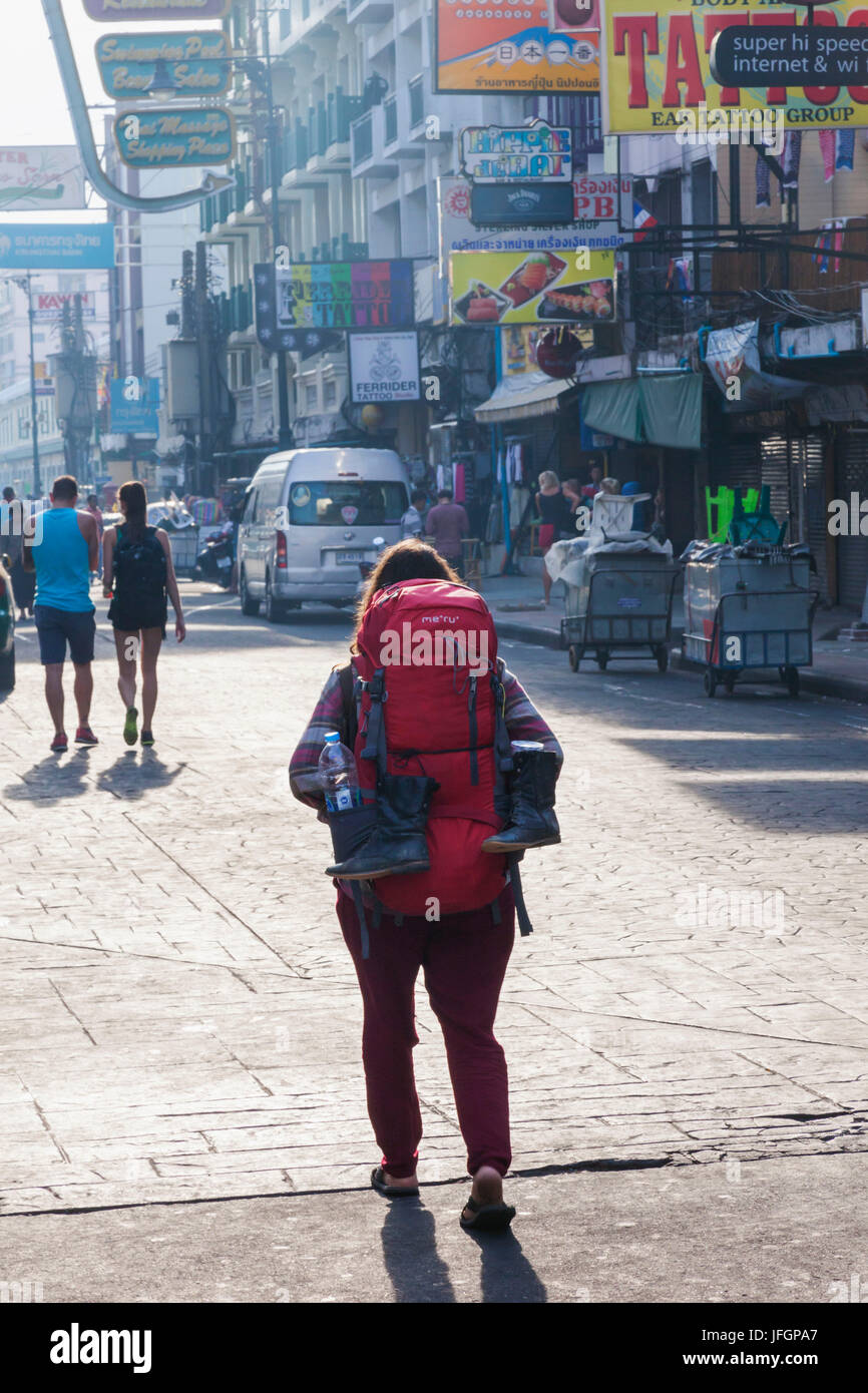 Backpack bangkok hi-res stock photography and images - Alamy