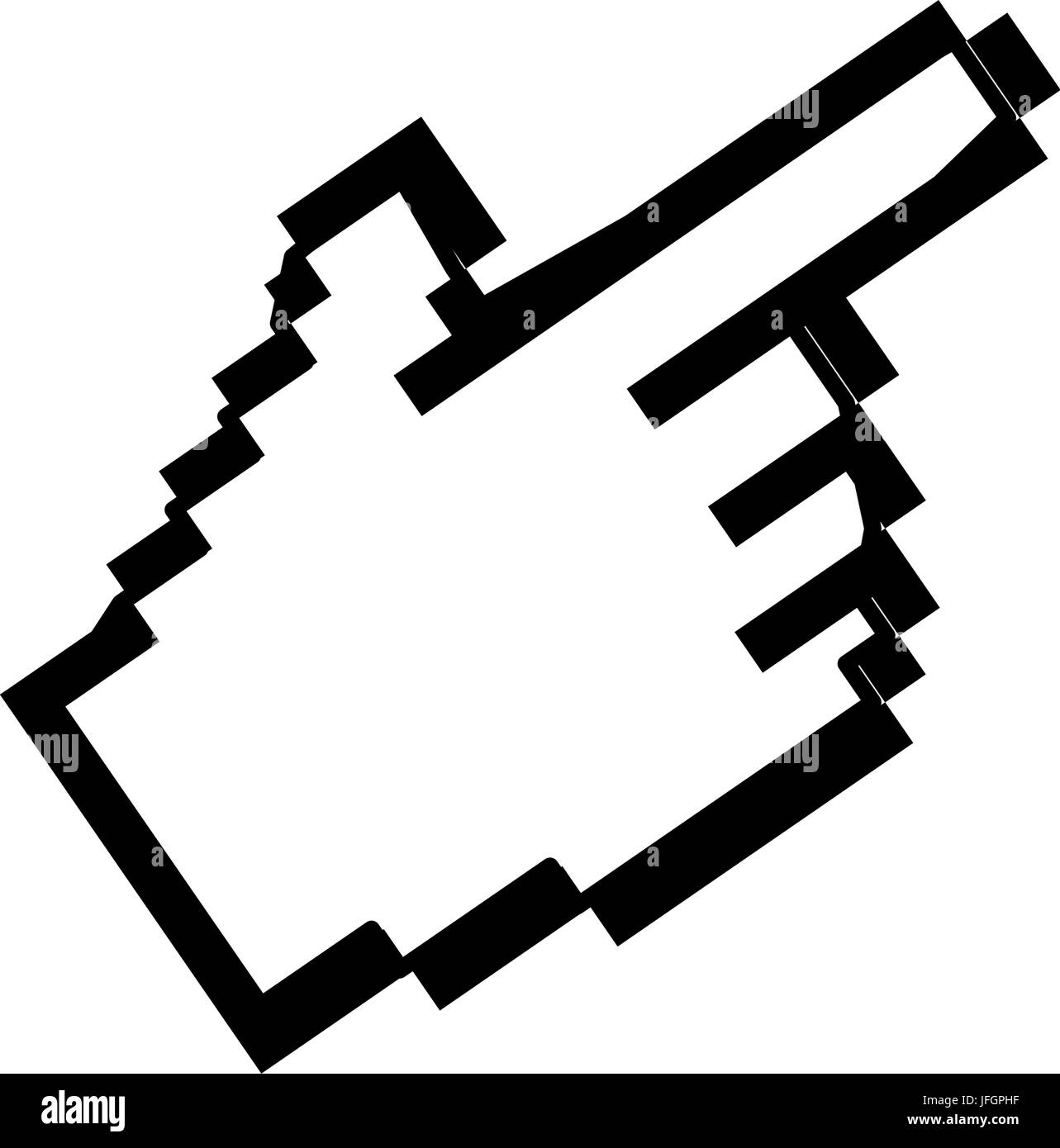 Hand cursor click icon vector illustration graphic design Stock Vector ...