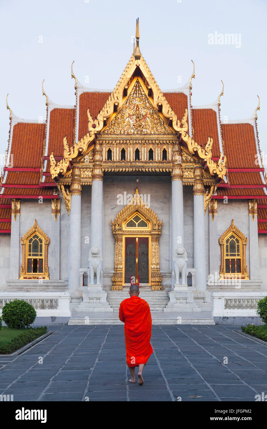 Thailand, Bangkok, Wat Benchamabophit aka The Marble Temple Stock Photo ...
