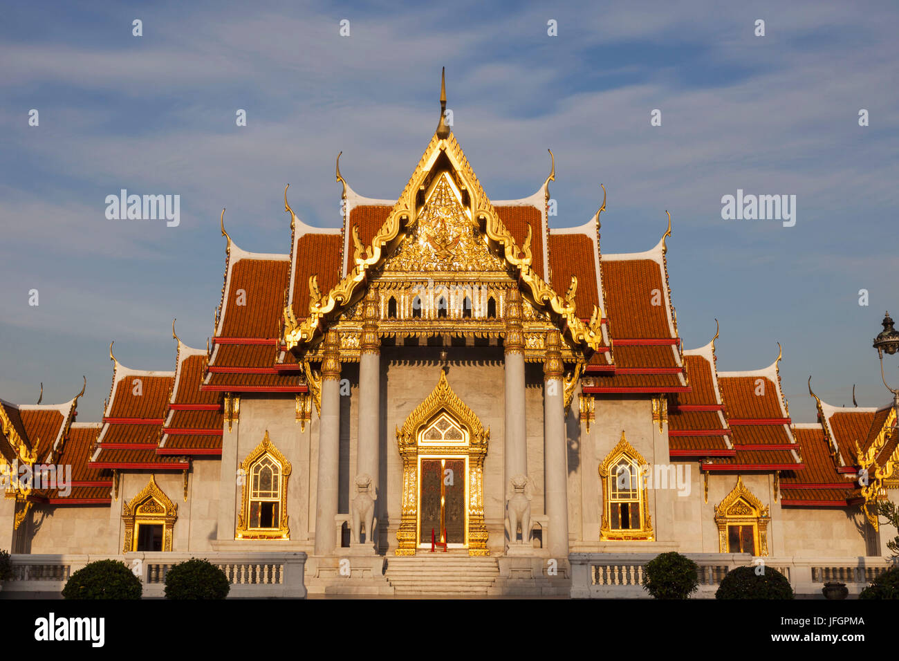 Thailand, Bangkok, Wat Benchamabophit aka The Marble Temple Stock Photo ...