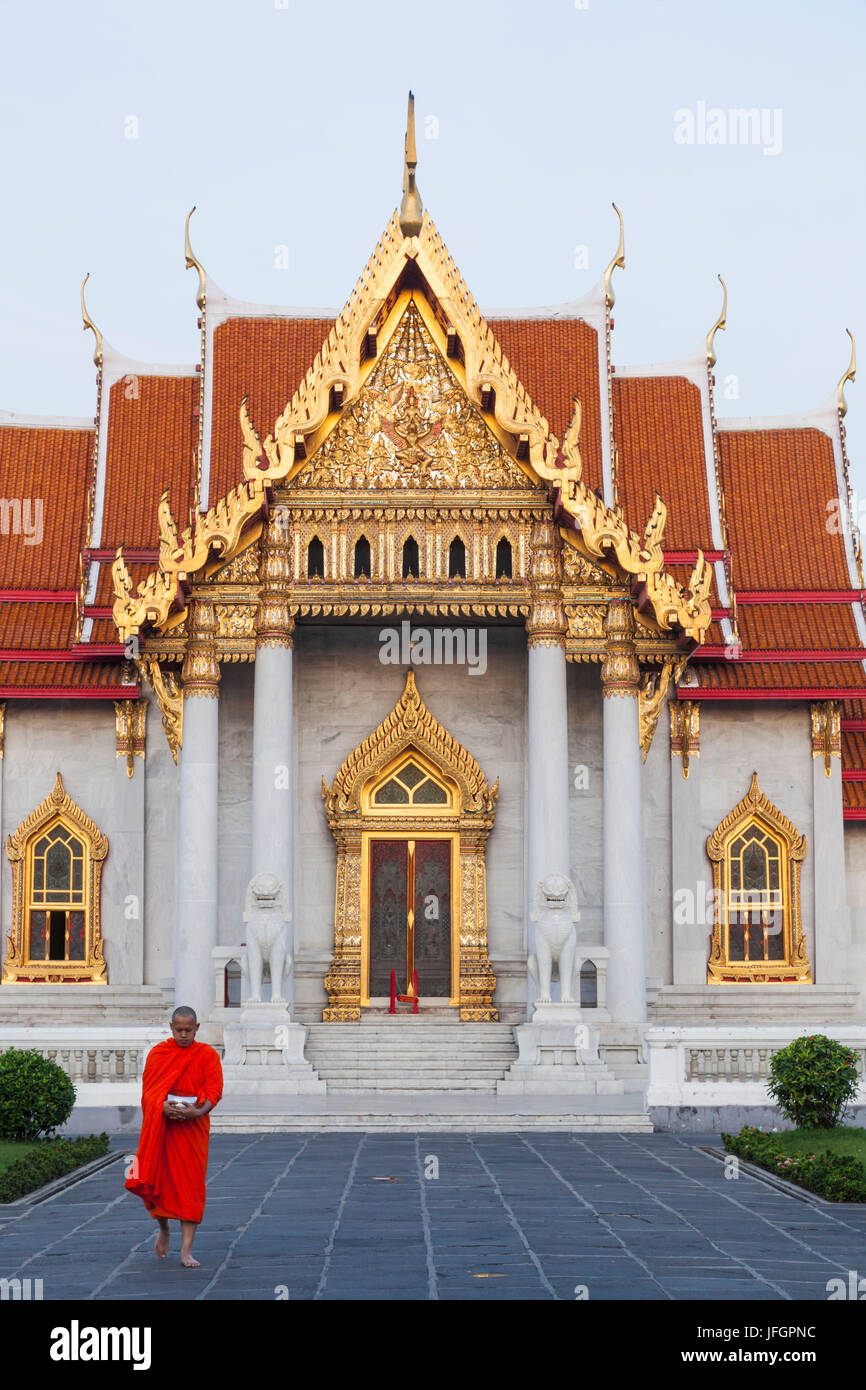 Thailand, Bangkok, Wat Benchamabophit aka The Marble Temple Stock Photo ...
