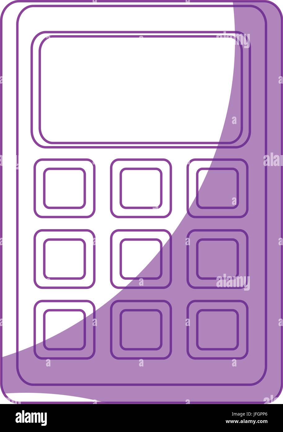 Purple calculator icon button Stock Vector Images - Alamy