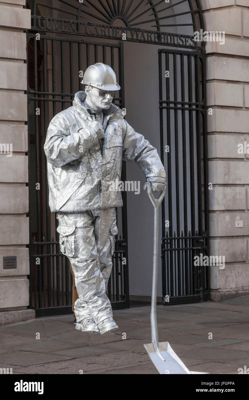 Human statue covent garden london hi-res stock photography and images ...
