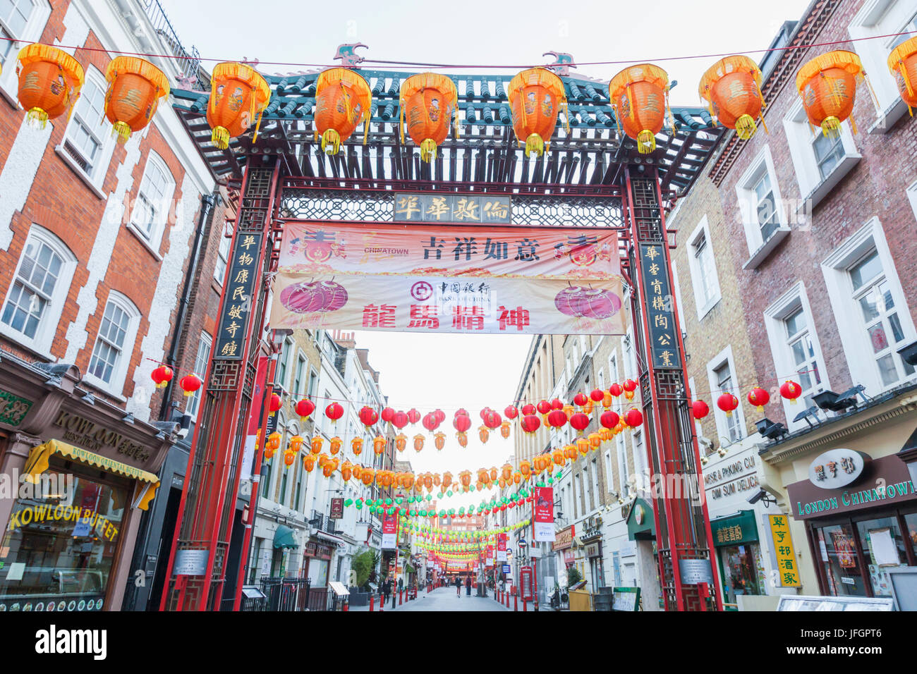England, London, Soho, Chinatown, Gerrard Street Stock Photo - Alamy