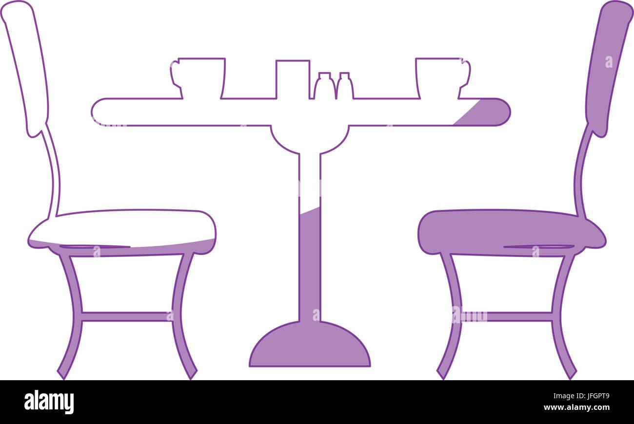 Empty hotel restaurant dining Stock Vector Images - Alamy