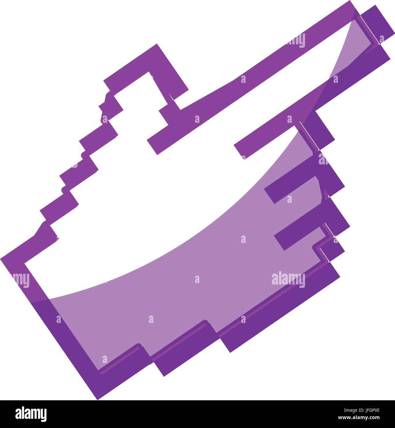 Cursor purple mouse arrow hi-res stock photography and images - Alamy