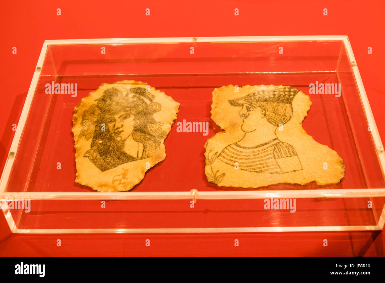 England, London, The Wellcome Collection, Exhibit of Tattoos on Human ...
