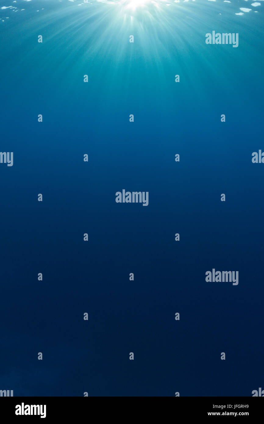 Sunrays in the ocean, Mary Island, the Solomon Islands Stock Photo - Alamy