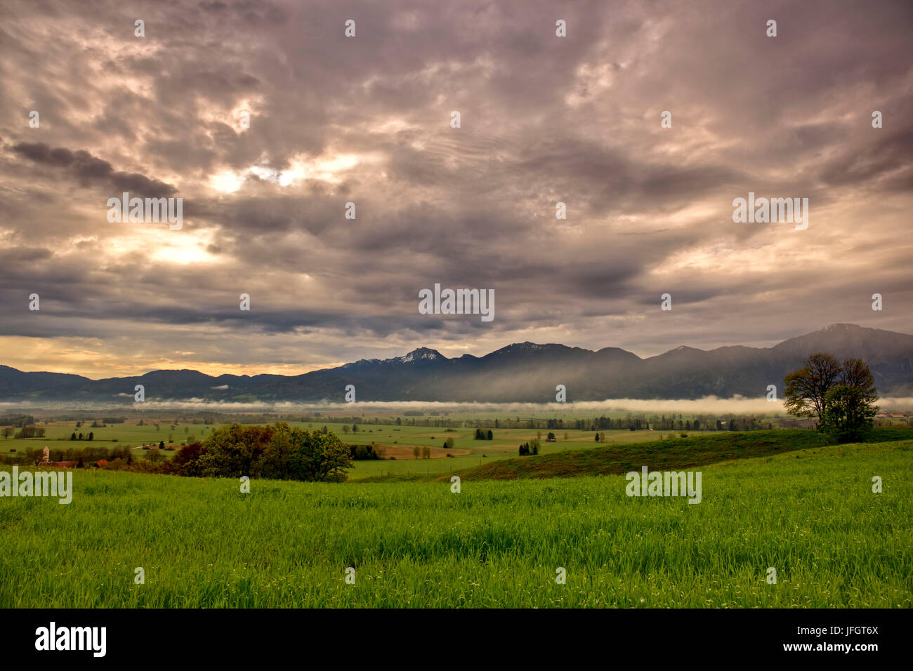 Kochler moore on the benediktenwand hi-res stock photography and images ...