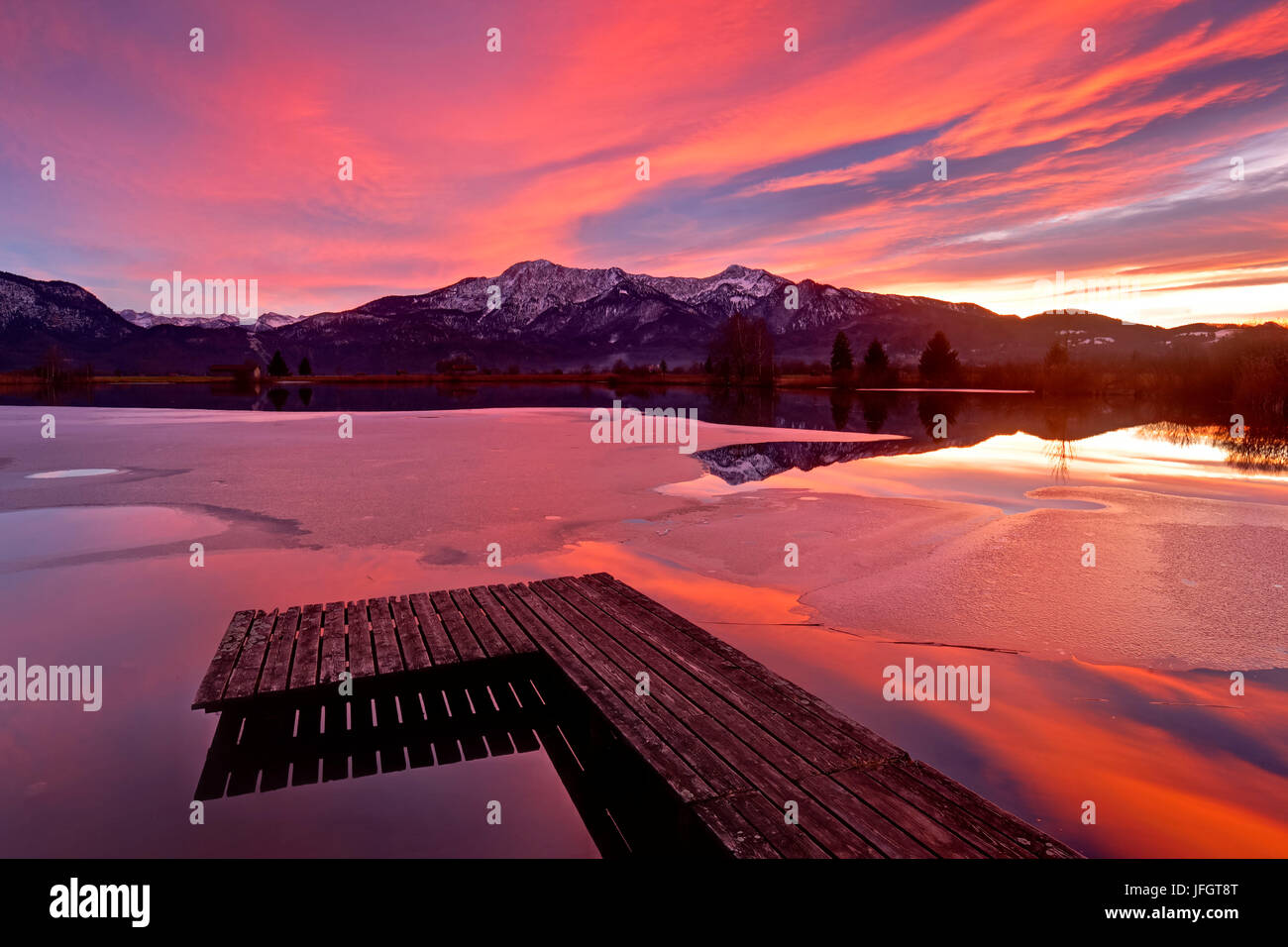 Germany, Bavaria, Upper Bavaria, Tölzer country, Bavarian alps ...