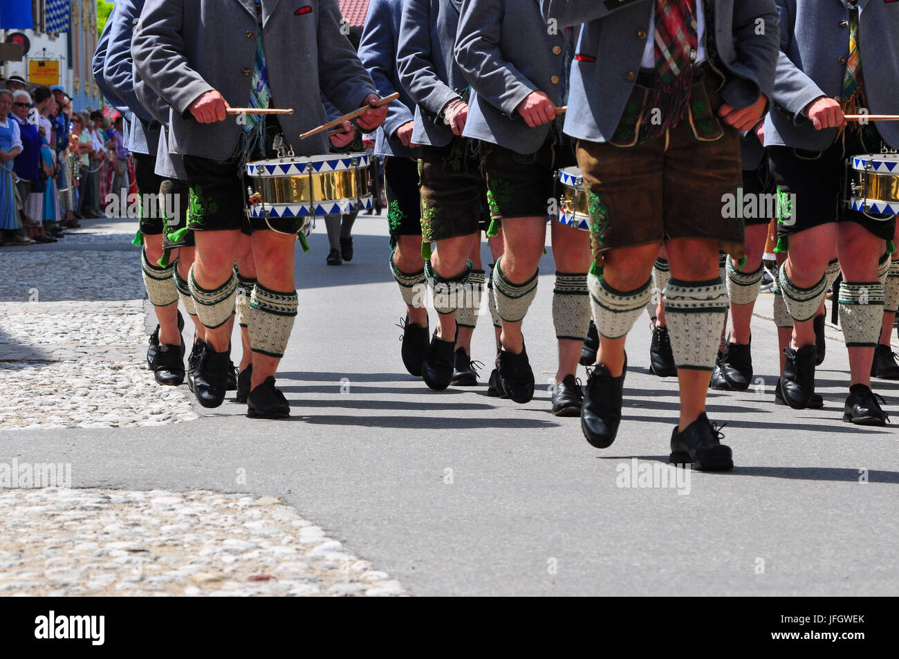 Bavaria, chapel, traditional costume, bones Stock Photo - Alamy