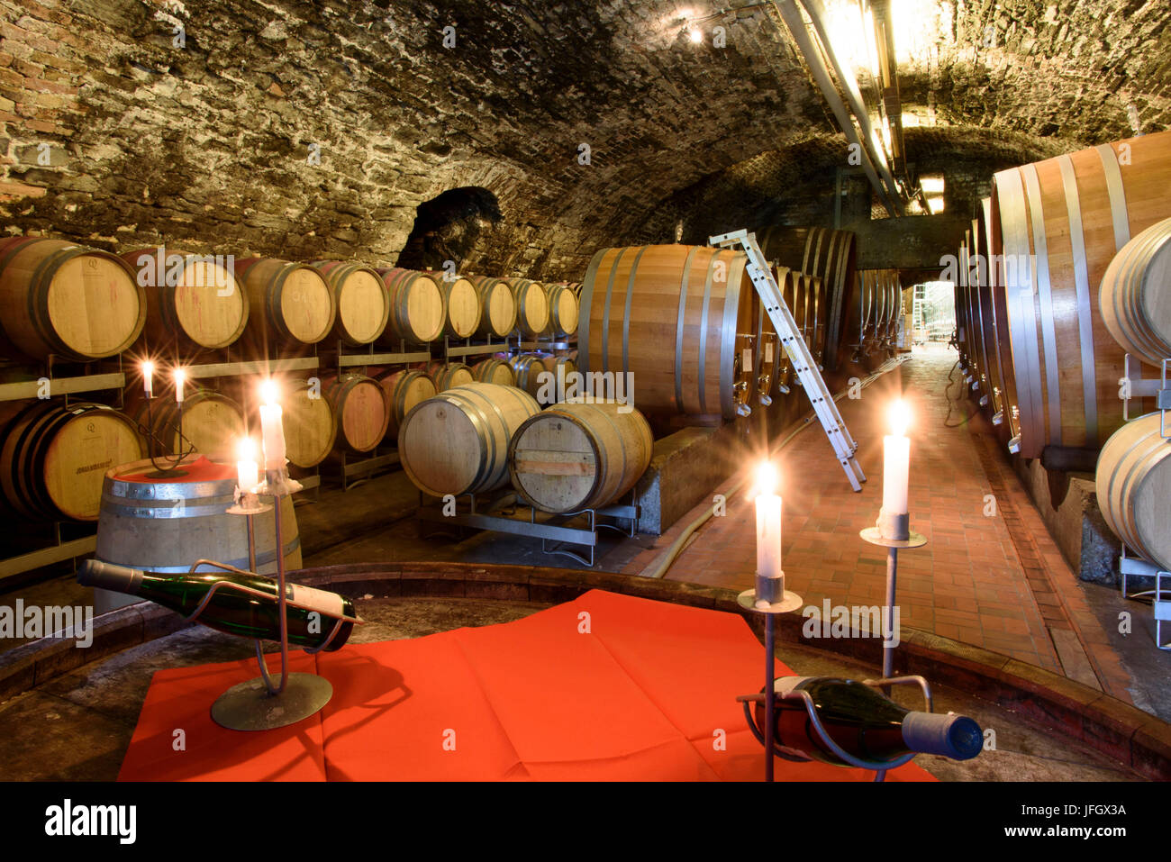 Wine cellar in the state vineyard Meersburg, Meersburg, Lake of ...
