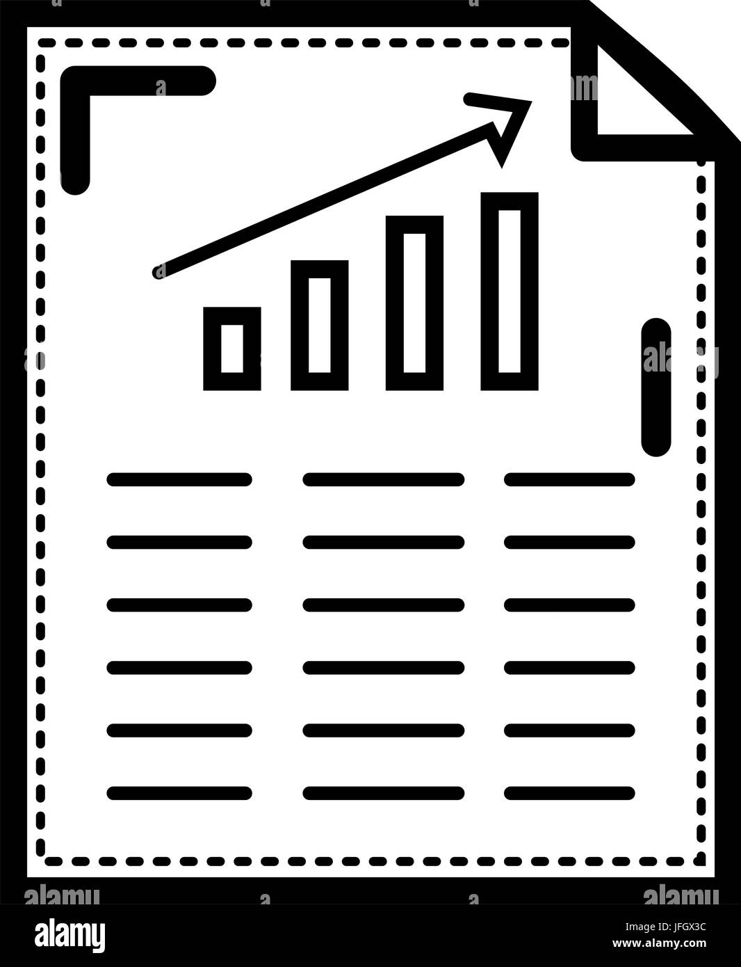 Document file statistics bars hi-res stock photography and images - Alamy