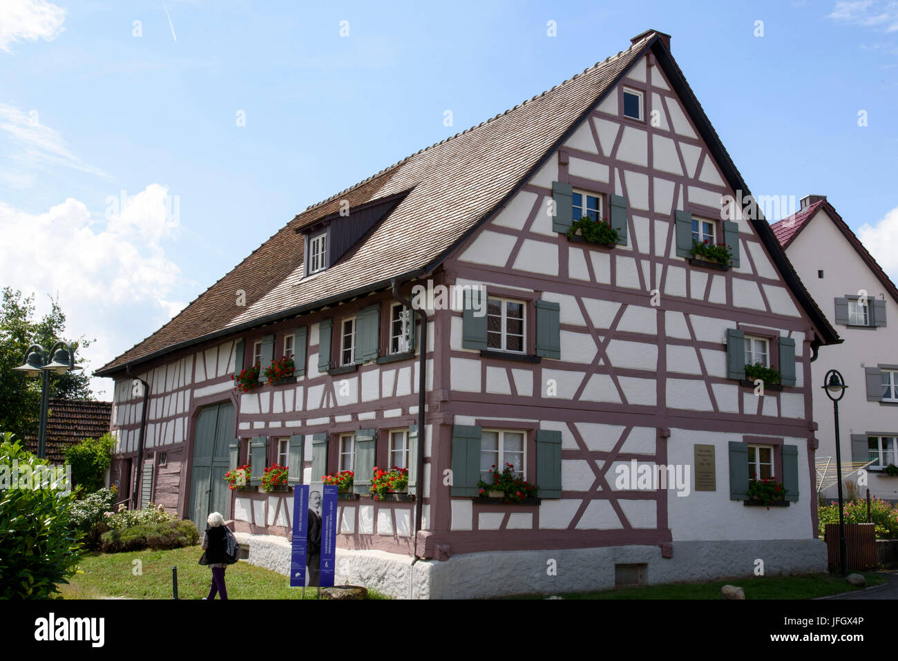 Hermann Hesse museum of Gaienhofen, Höri, Lake of Constance, underlake ...