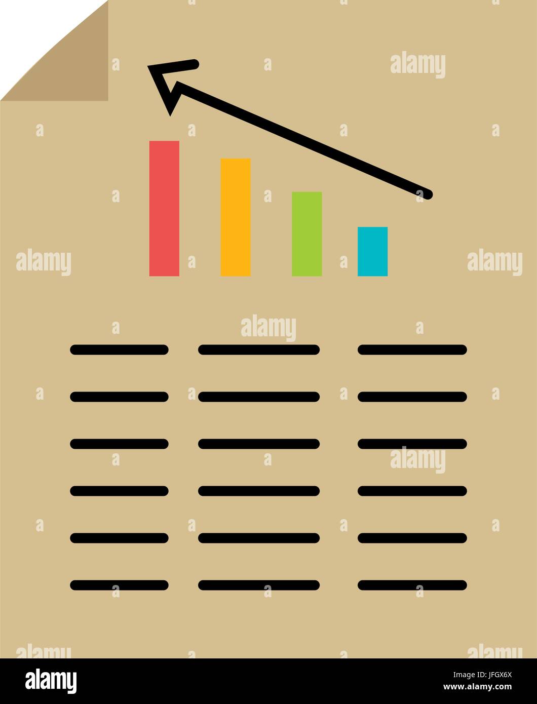 Document file statistics bars hi-res stock photography and images - Alamy