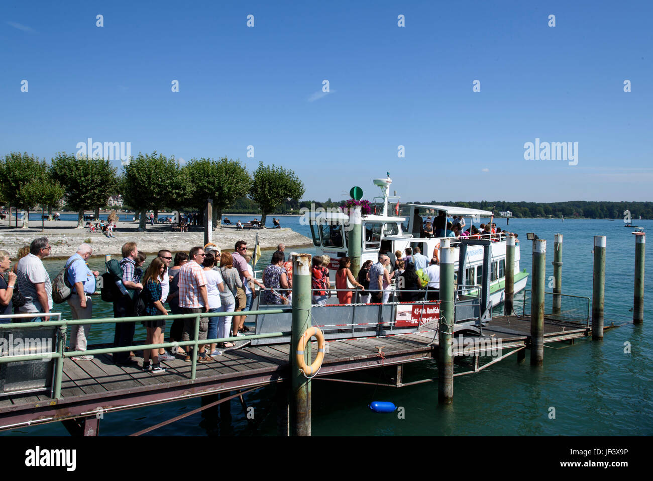 Harbour, Constance, Lake of Constance, Baden-Wurttemberg, Germany Stock ...