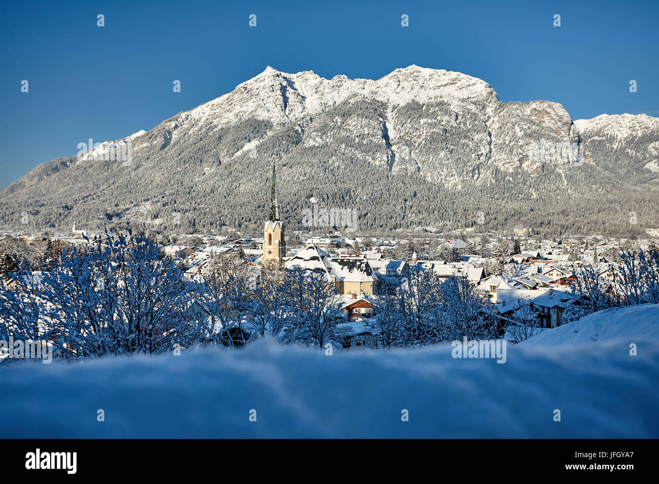Garmisch-Partenkirchen, winter scenery Stock Photo - Alamy