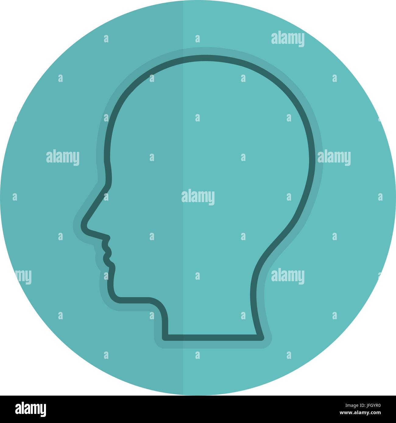 profile human isolated icon Stock Vector Image & Art - Alamy