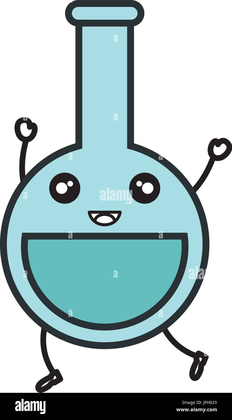tube test laboratory kawaii character Stock Vector Image & Art - Alamy
