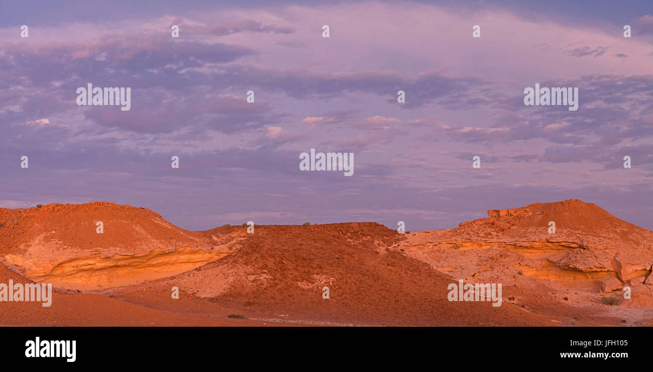 weather-beaten coloured sandstone rocks, beautyful clouds, Damaraland ...