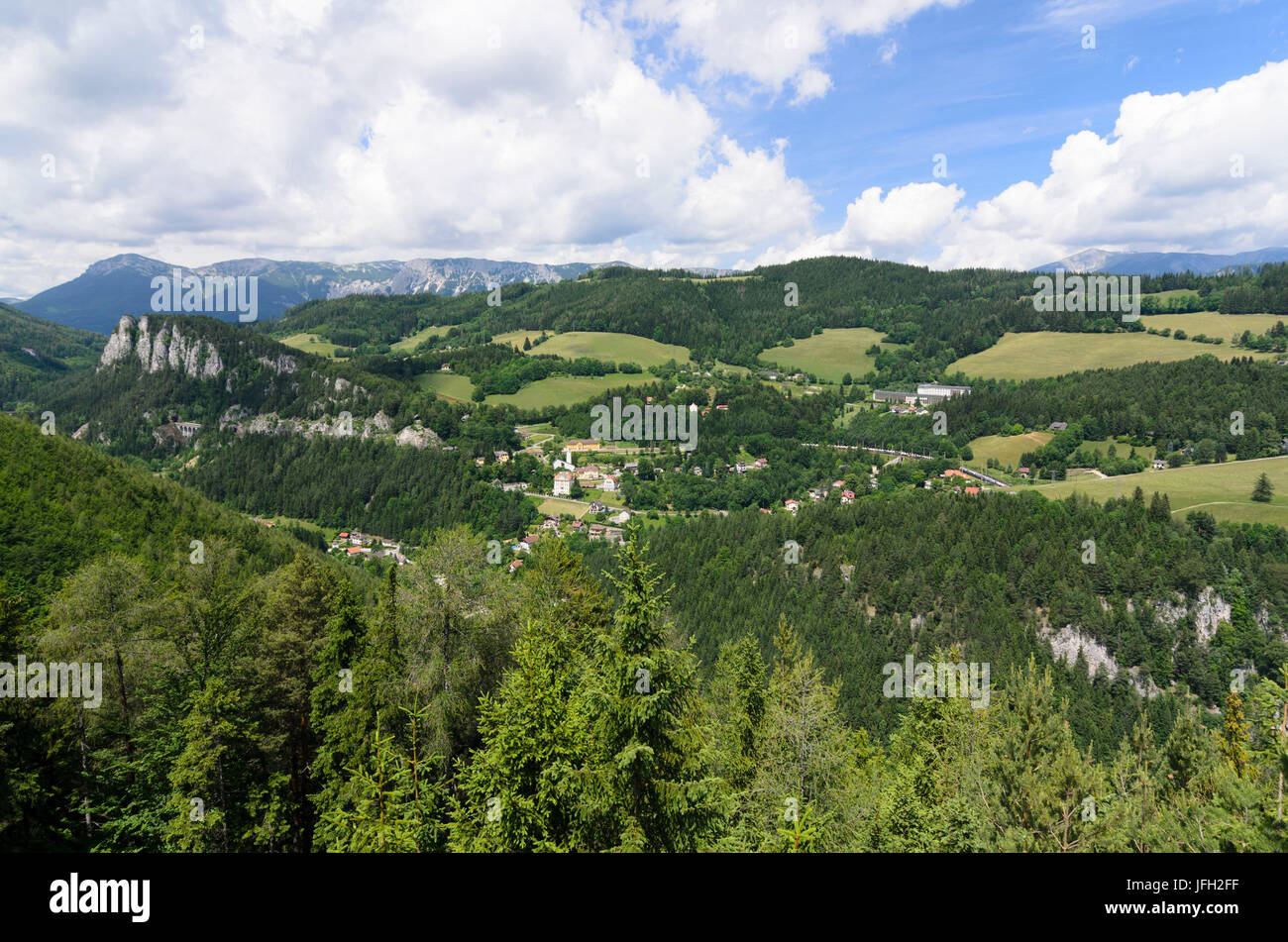 Semmeringbahn with place breitenstein hi-res stock photography and ...