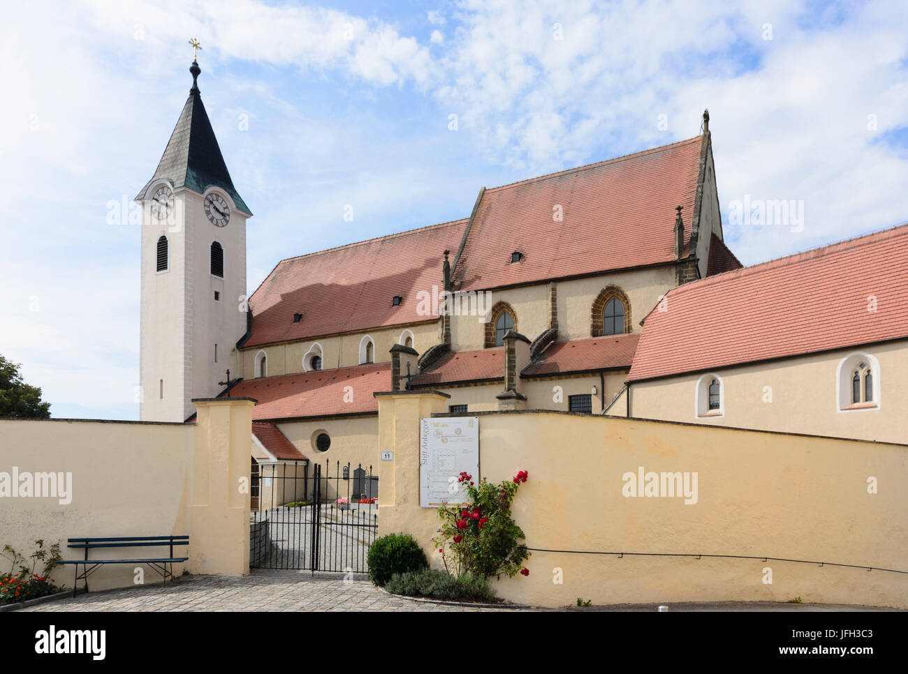 Collegiate church of the seminary Ardagger, Austria, Lower Austria ...