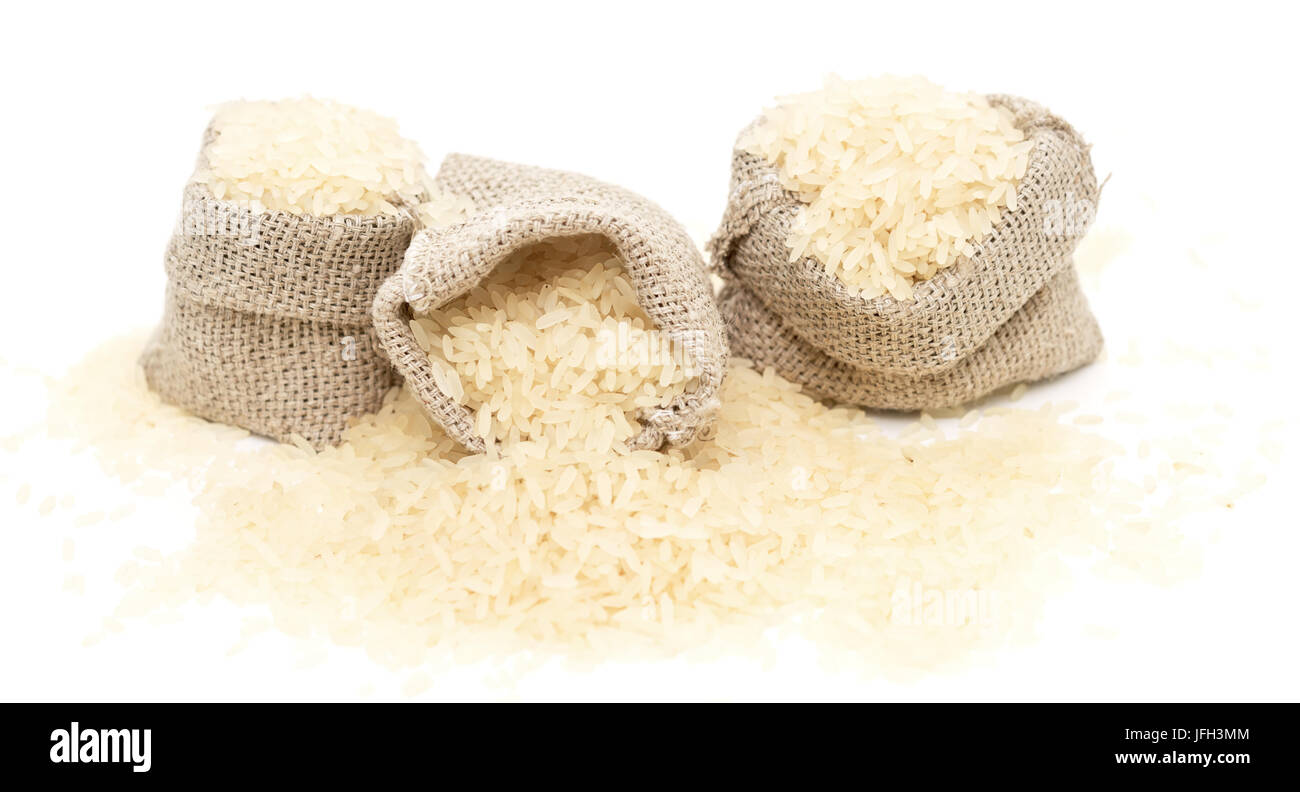 rice in sacks Stock Photo - Alamy