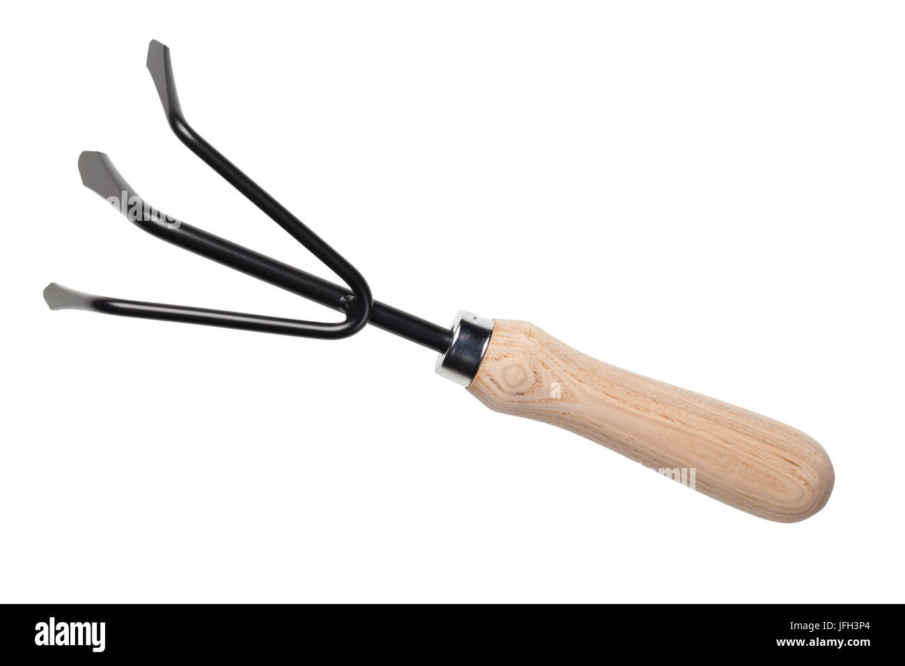 Garden Rake Isolated on White Background Stock Photo - Alamy