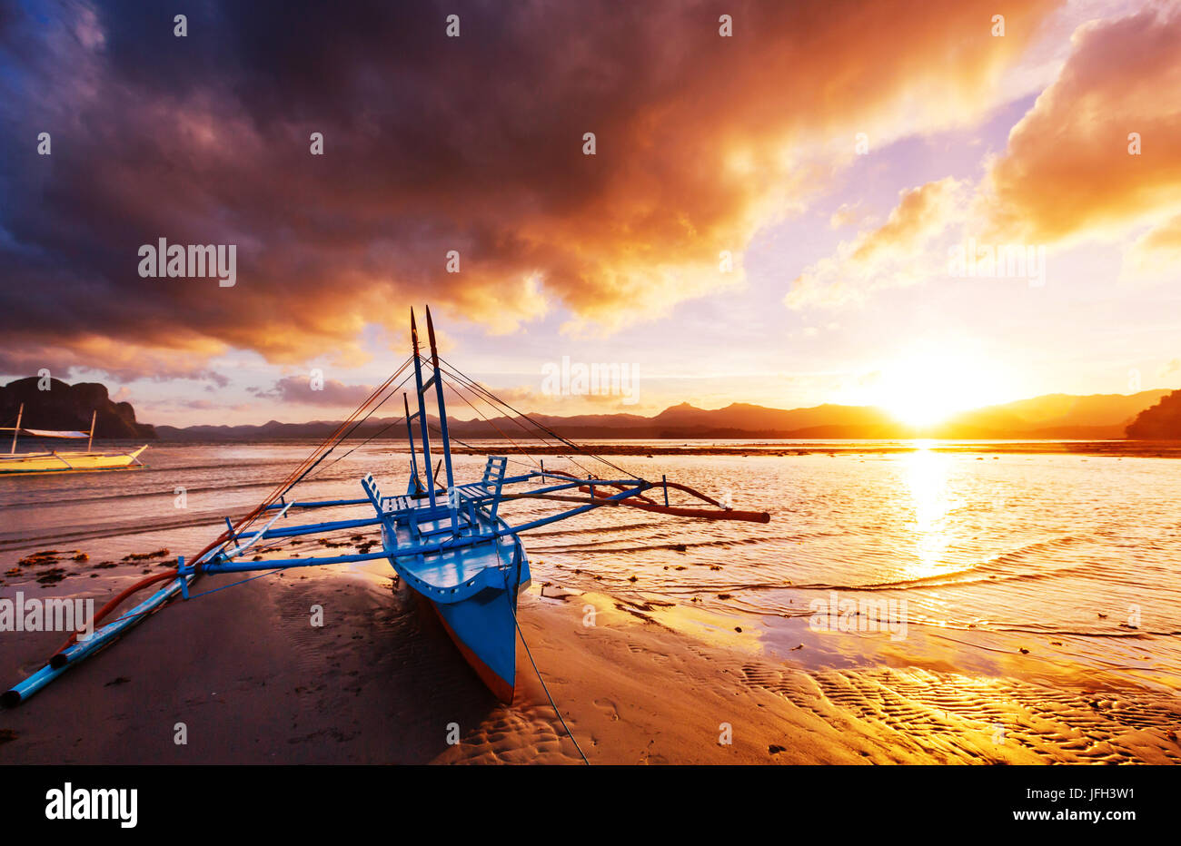 Boat in Philippines Stock Photo - Alamy