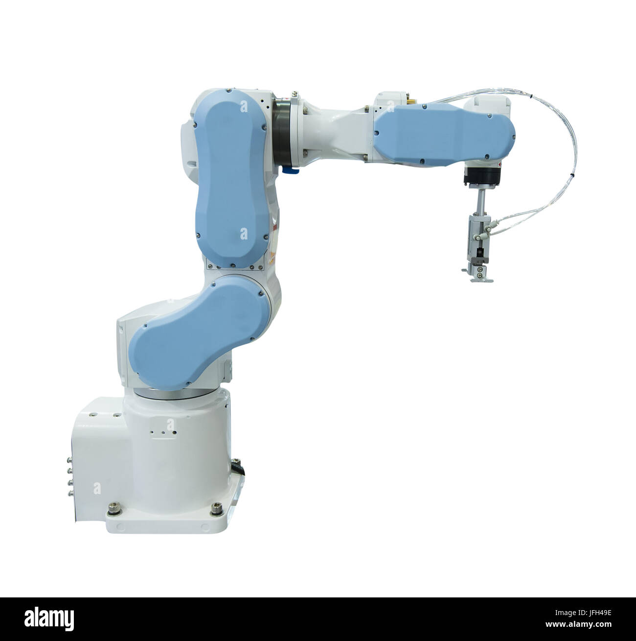 robotic arm for industry isolated on white Stock Photo - Alamy