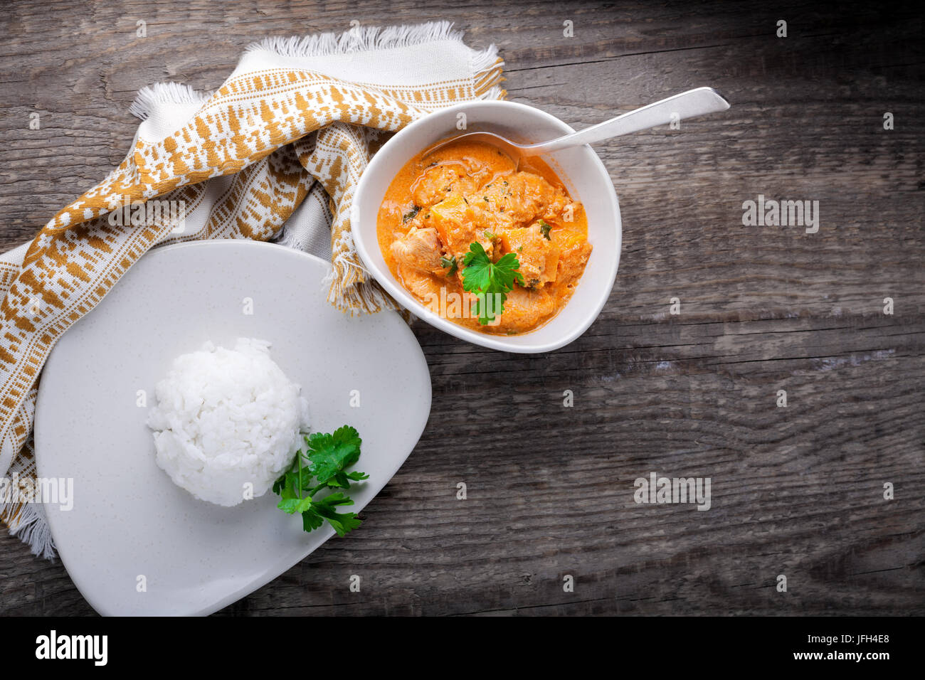 Chicken curry and rice hi-res stock photography and images - Alamy