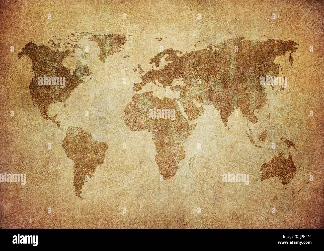 grunge map of the world Stock Photo - Alamy