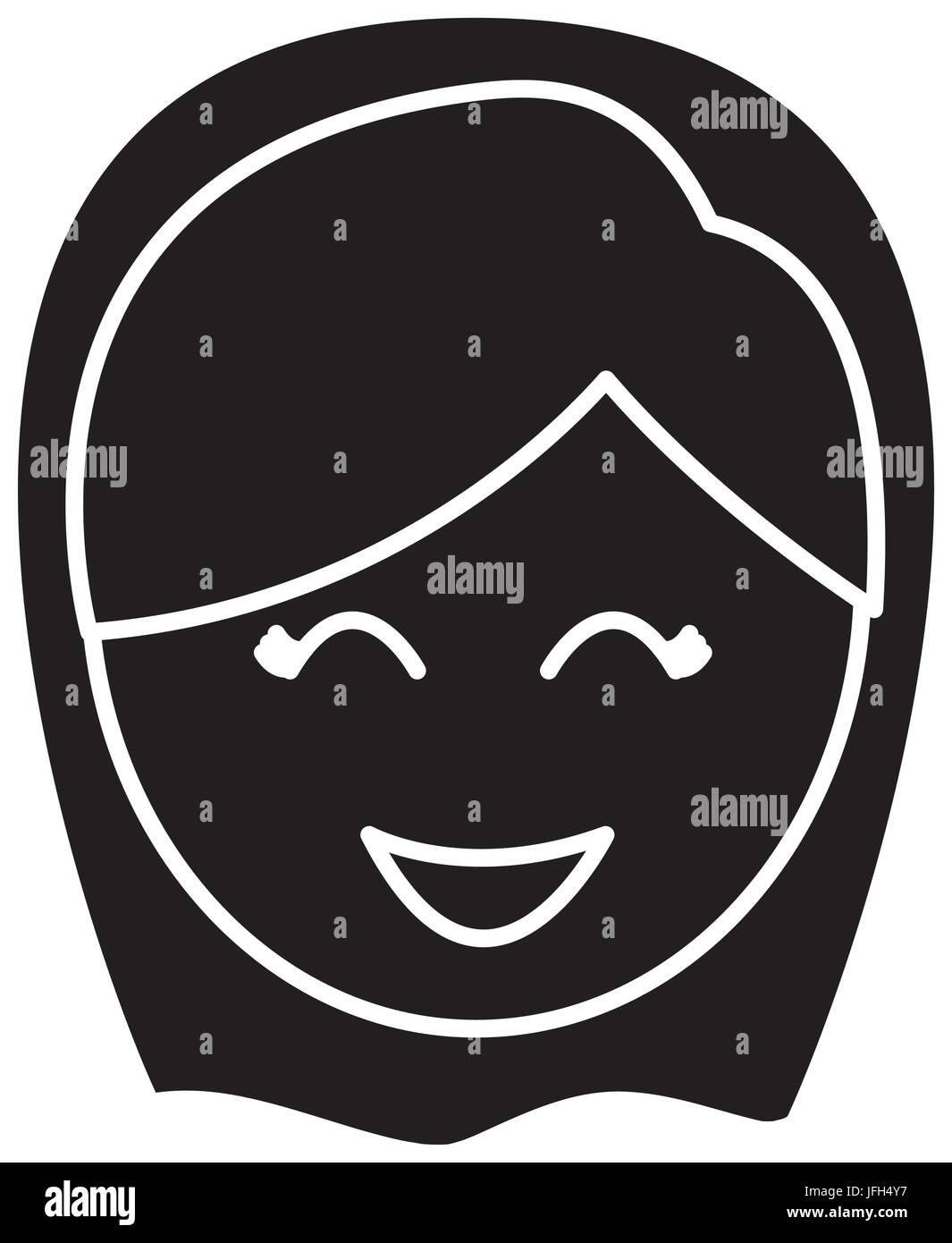 happy woman icon Stock Vector Image & Art - Alamy