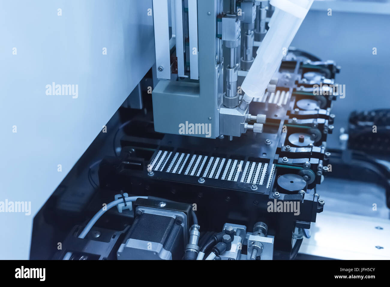 robotic machine tool in industrial manufacture plant,Smart factory ...